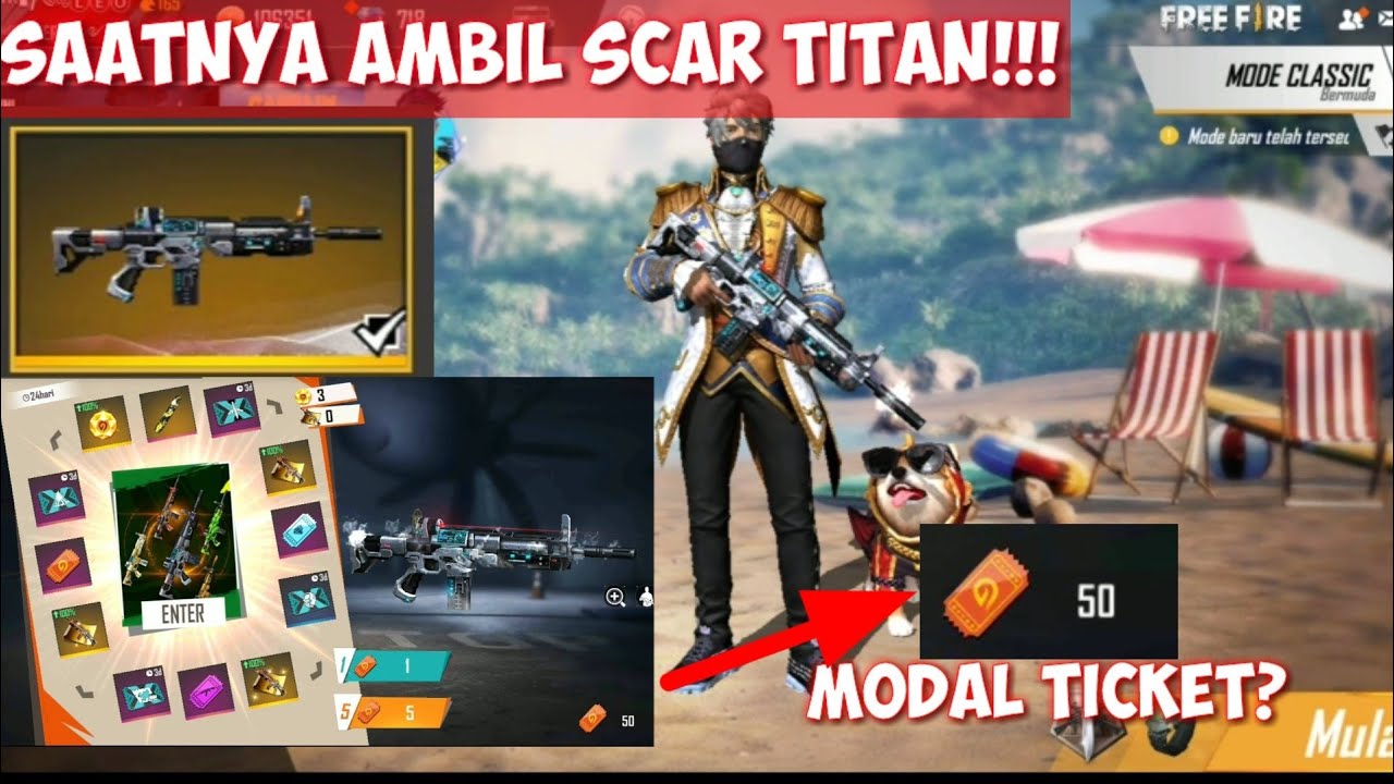 AKHIRNYA SCAR TITAN!!! -GARENA FREE FIRE- - YouTube