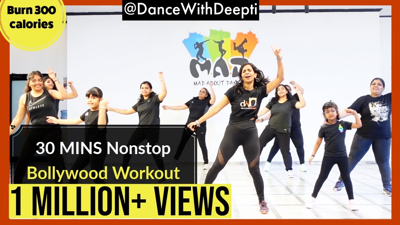 DWD#105 | 30mins DAILY - Bollywood Dance Workout | Punjabi Mix ...