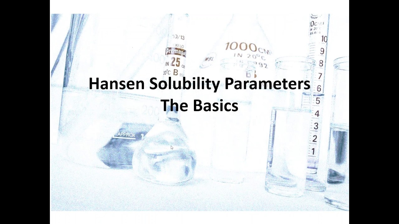 iFormulate introduces…a quick guide to Hansen Solubility Parameters ...