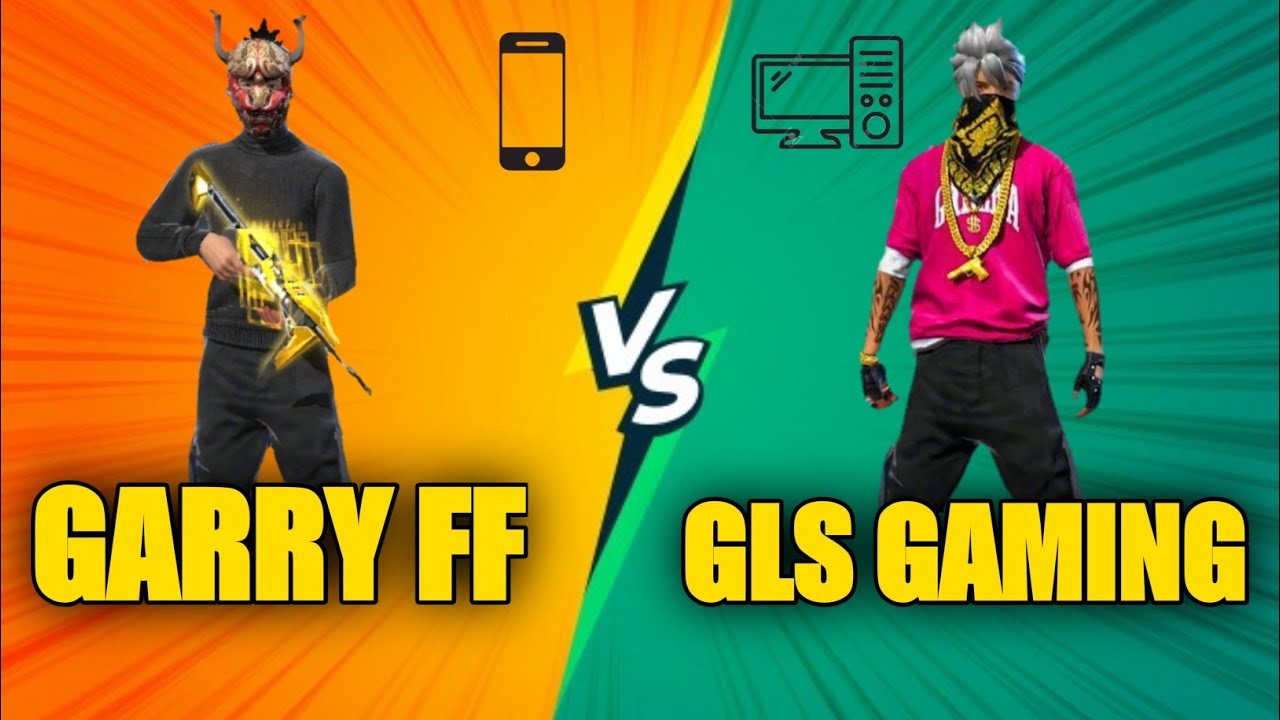 GARRY FF 📱 VS GLS GAMING 💻 || 1 VS 1 ||BY DISLIKE FF @nonstop gaming ...