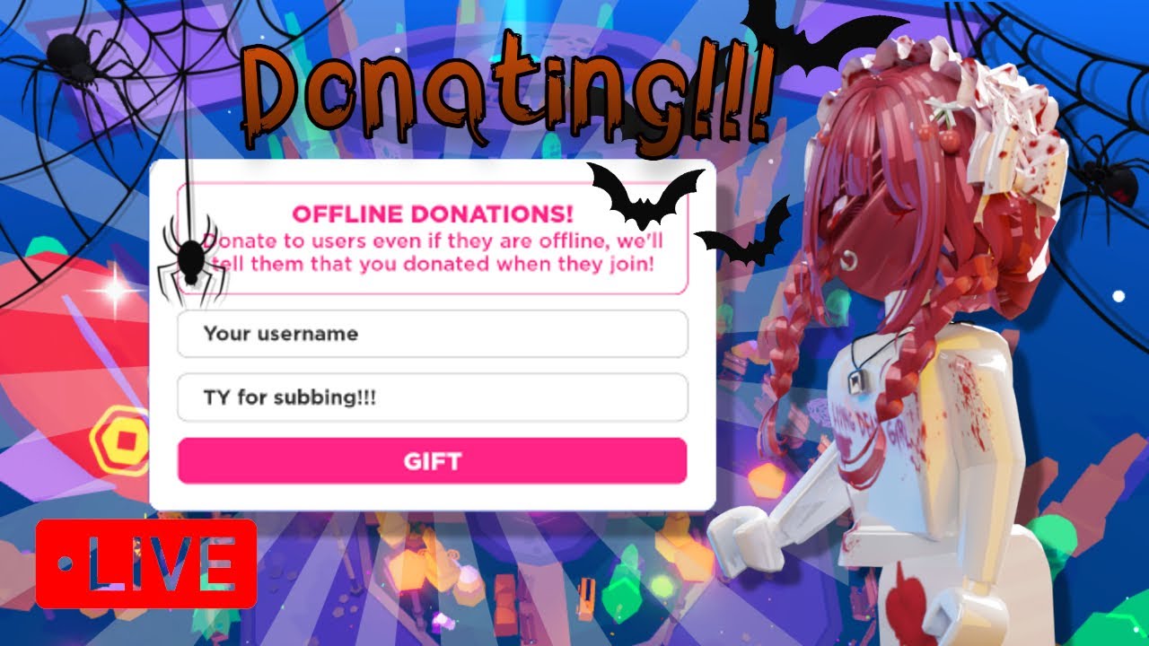 LIVE ON PLS DONATE / DONATING TO VIEWERS / (10 RBX GUARANTEED ...