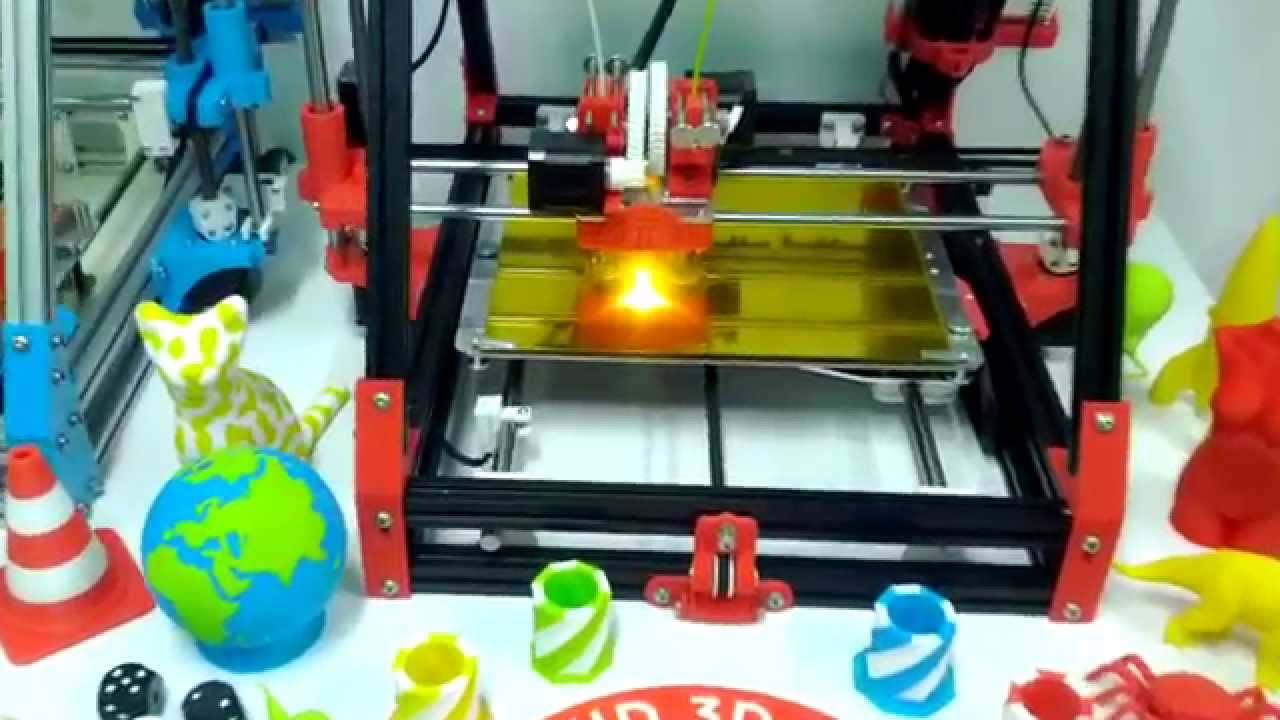 Multicolor 3D Printers Pyramid 3D Studio 1/6 - YouTube
