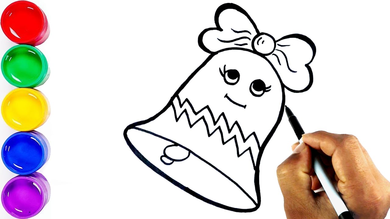 How to draw a Bell for kids || घन्टी को चित्र कोर्ने - YouTube