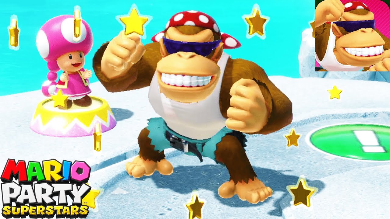 New Playable Funky Kong in Mario Party Superstars - YouTube