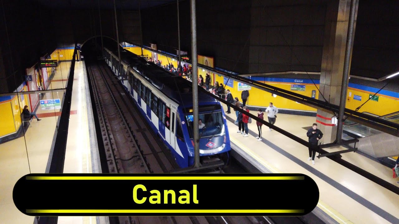 Metro Station Canal - Madrid 🇪🇸 - Walkthrough 🚶 - YouTube