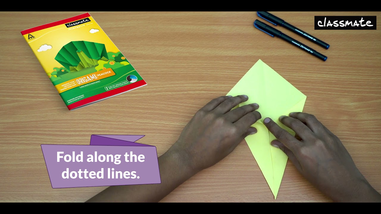 How To Make An Origami Peacock - Instruction Video | Origami Notebooks ...