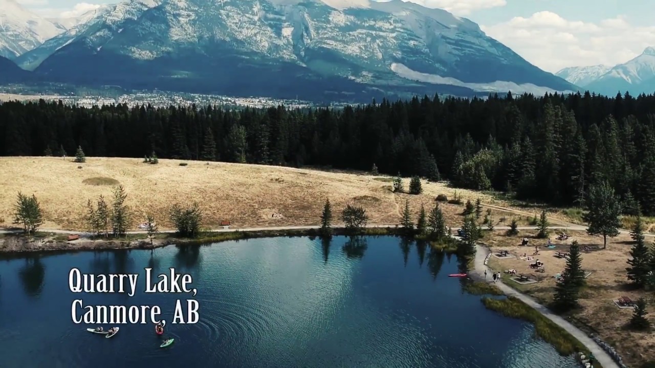 Quarry Lake, Canmore Alberta (DJI Spark/Nikon D7200) - YouTube