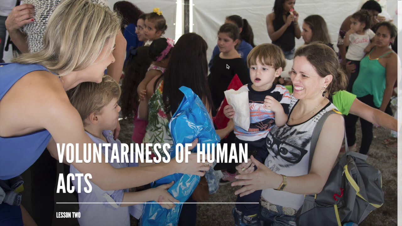 Voluntariness of Human Acts - YouTube