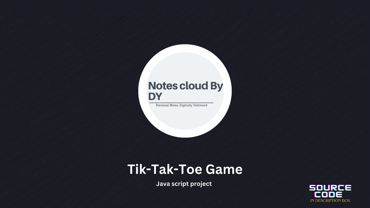 Tic-Tac-Toe Game in JavaScript with Source code🎮 | Web Development ...