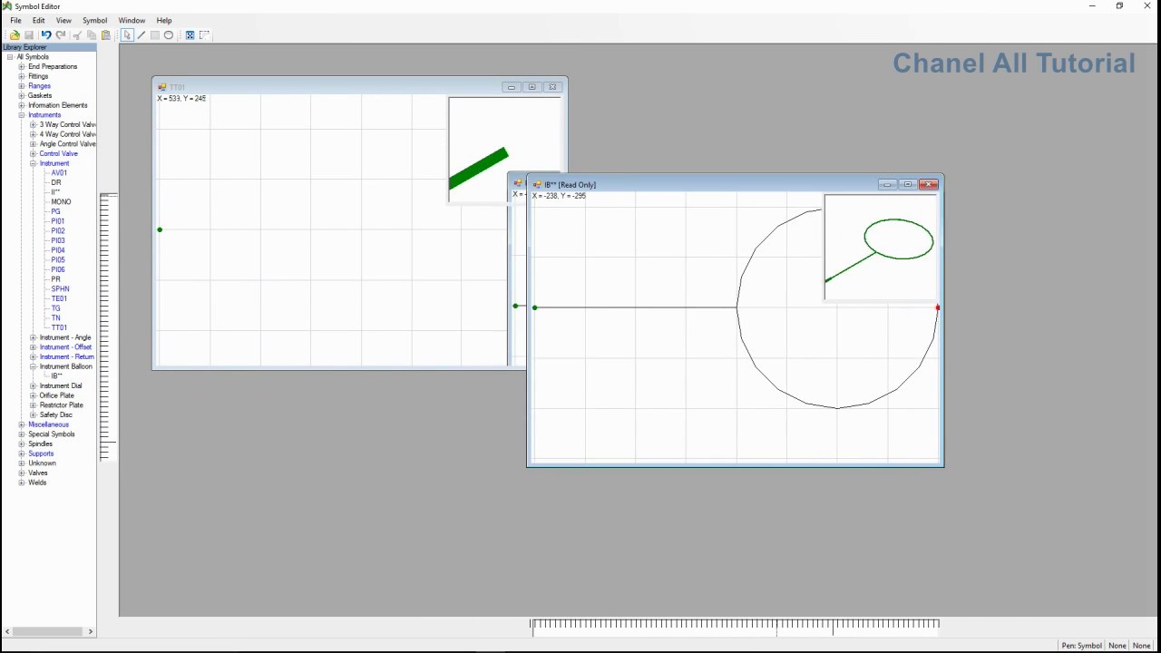 Create Symbol Editor & User Shape Cadworx 2017 - YouTube