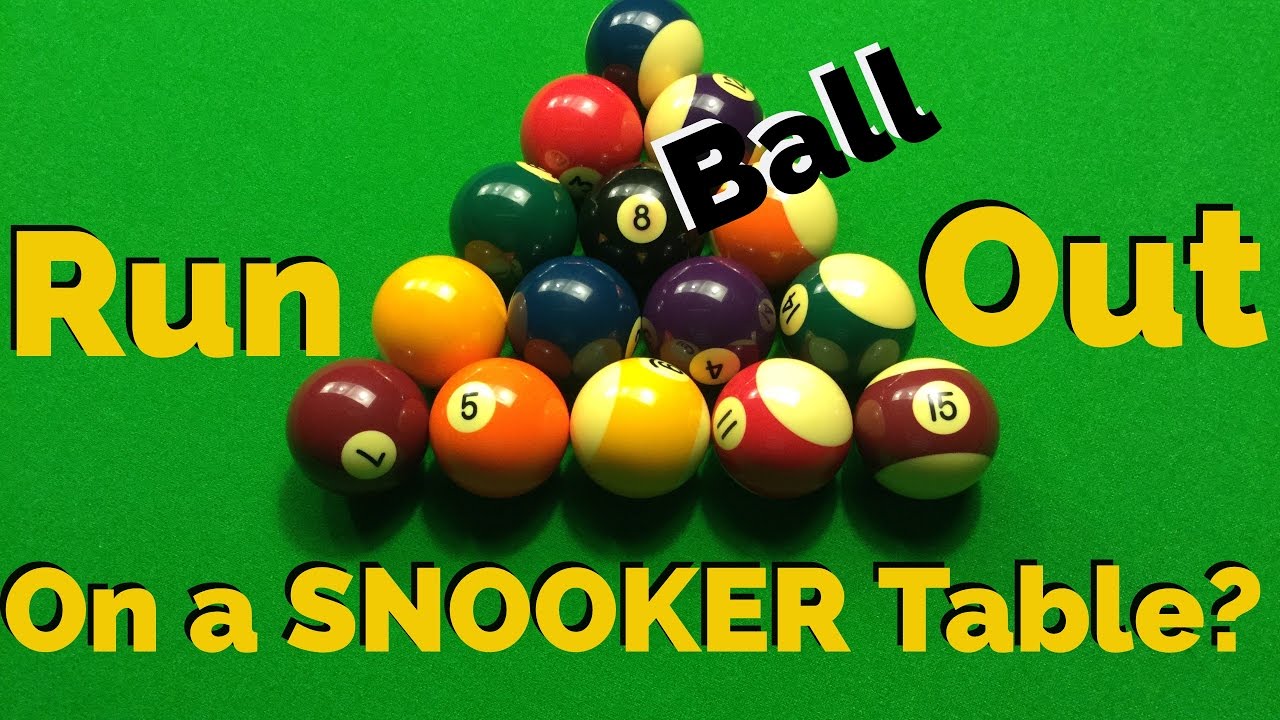 8 Ball run out On A SNOOKER Table? Is it Possible - YouTube