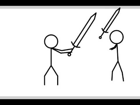 Sword fight animation - YouTube