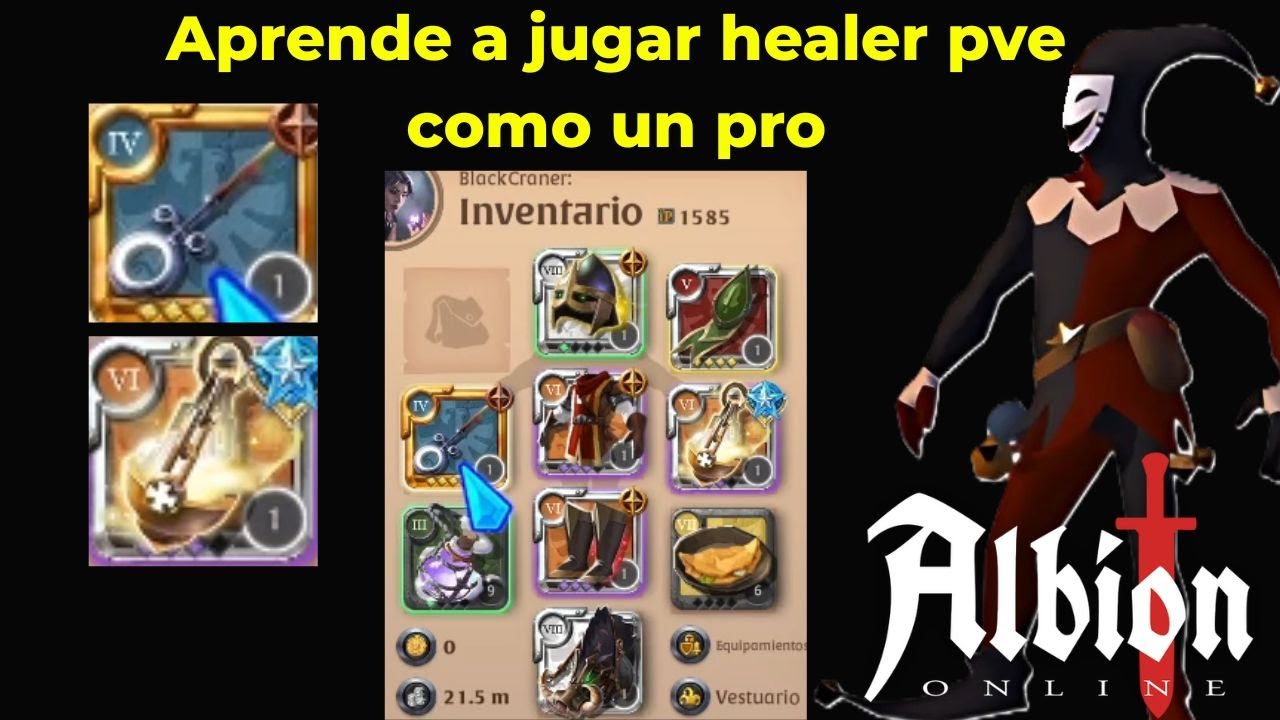 😇😷Guía de healer pve grupal😇😷 aprende como se usa😇😷 Albión online - YouTube