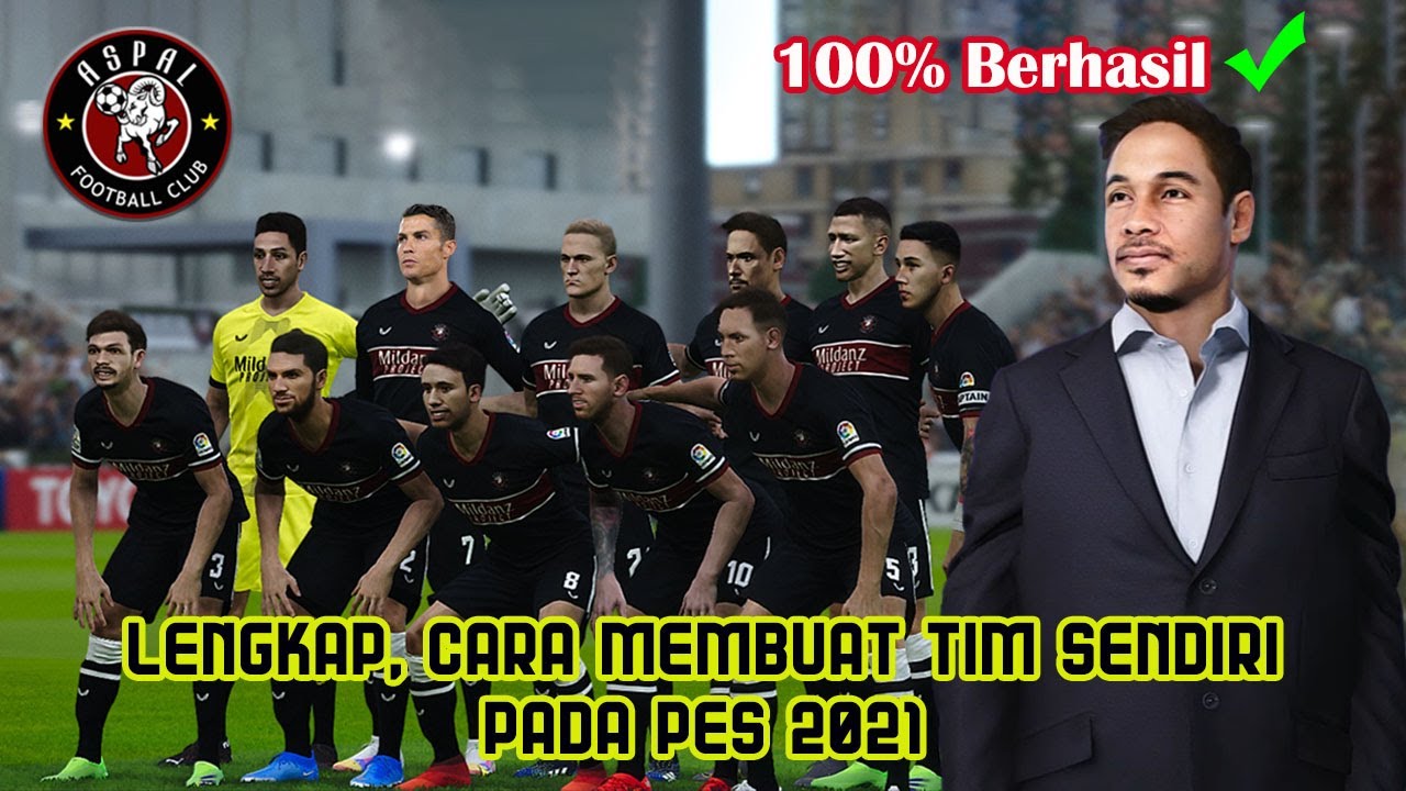 #Cara membuat Tim Sendiri (Custom Team ) Pada eFootball PES 2021 - YouTube