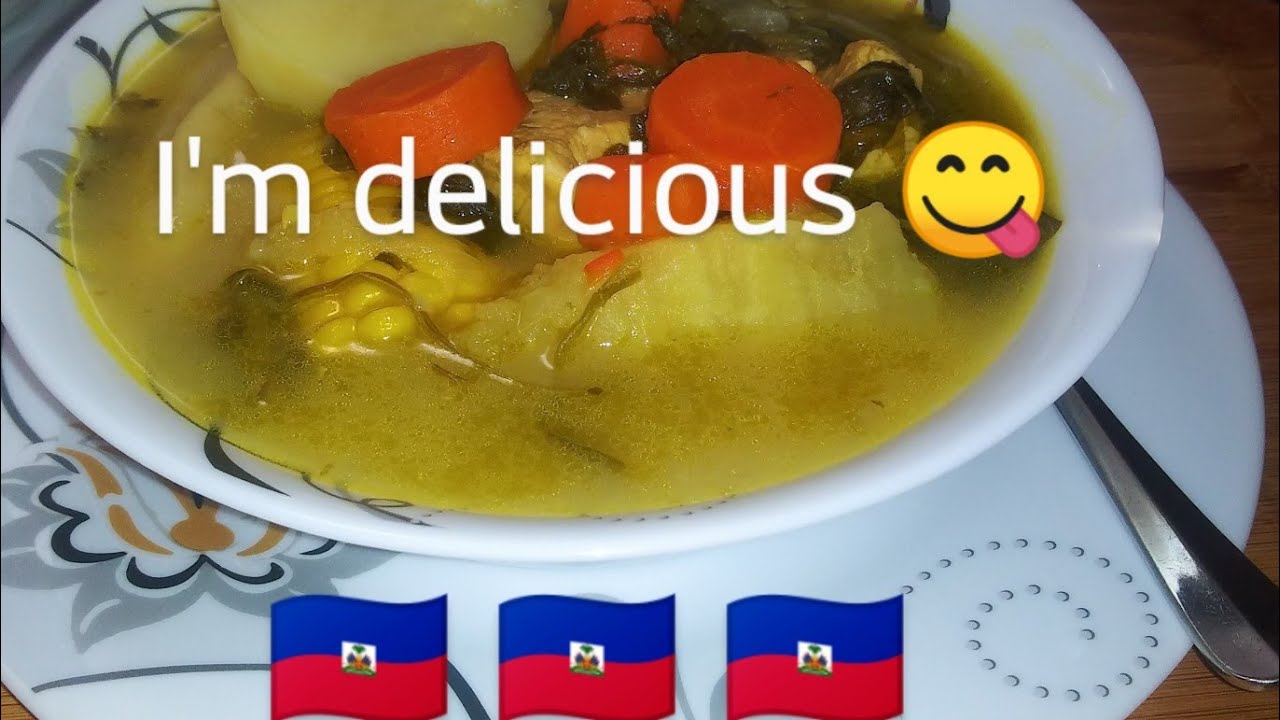 How to make the simplest Chicken Soup/ Bouyon poul - YouTube