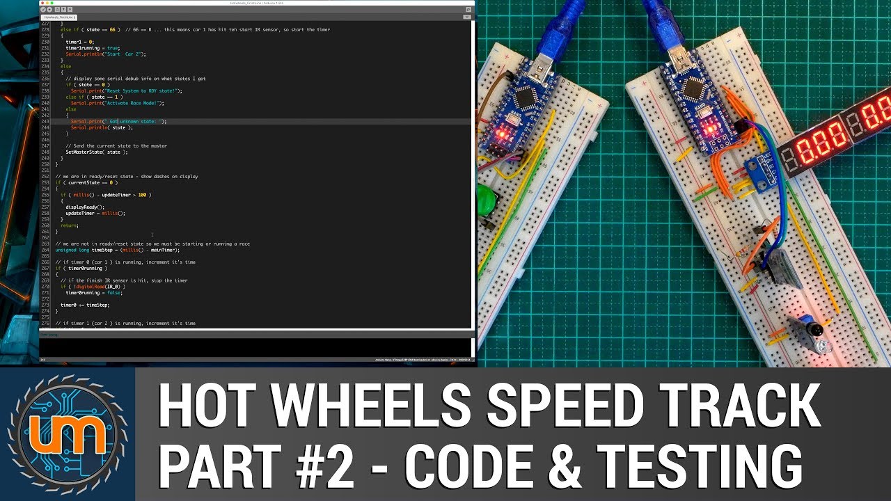HotWheels Speed Track - Part #2 - The code and Testing - YouTube