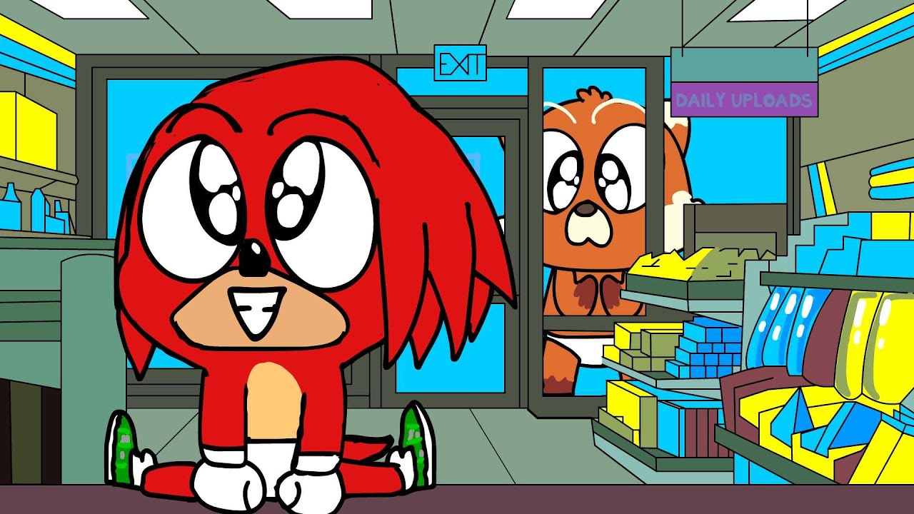Awooga, But It’s Baby KNUCKLES! Sonic The Hedgehog 2 ANIMATION - YouTube