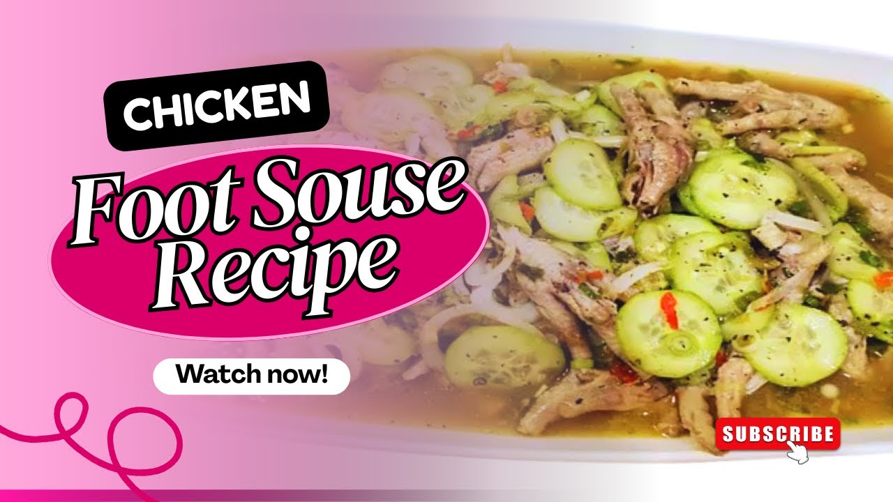 Chicken Foot Souse Recipe | Tangy, Spicy & So refreshing! 🇬🇾 - YouTube