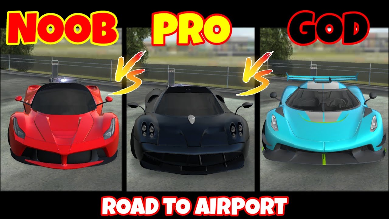 NOOB vs PRO vs GOD - Road to Airport | EXTREME CAR DRIVING SIMULATOR ...
