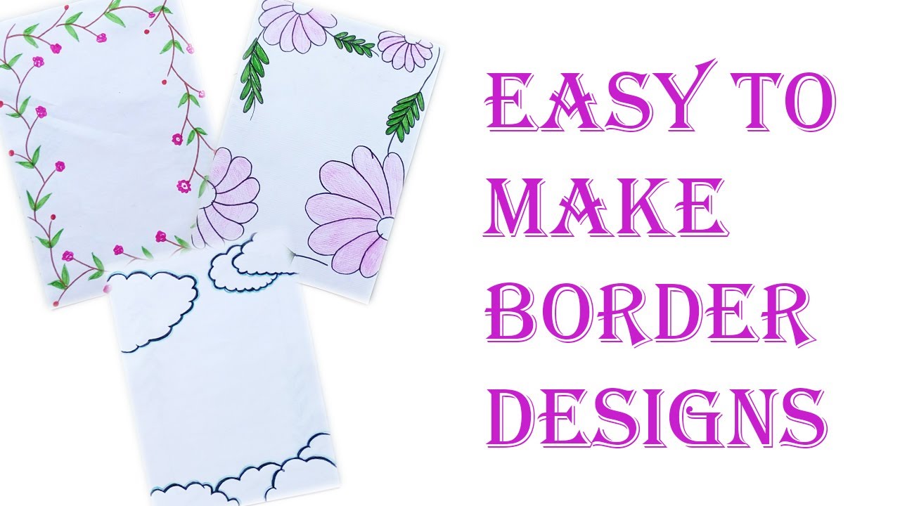 Border Designs For Assignments And Project Files | Craft Box - YouTube