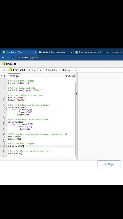 Real Star Printing Using Turtle Programming In Python Short Video Coding Codesecret Youtube