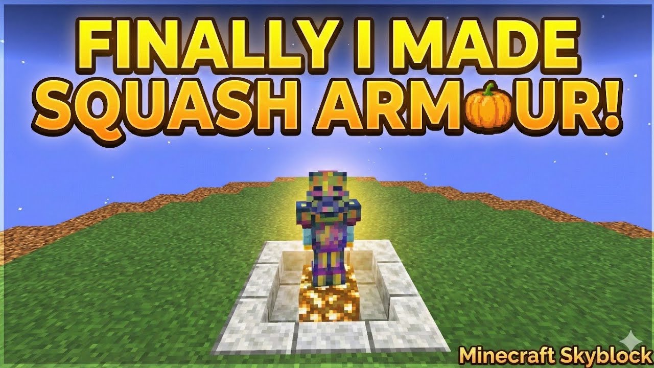 finally I made squash armour in craftersmc Skyblock #craftersmcskyblock ...
