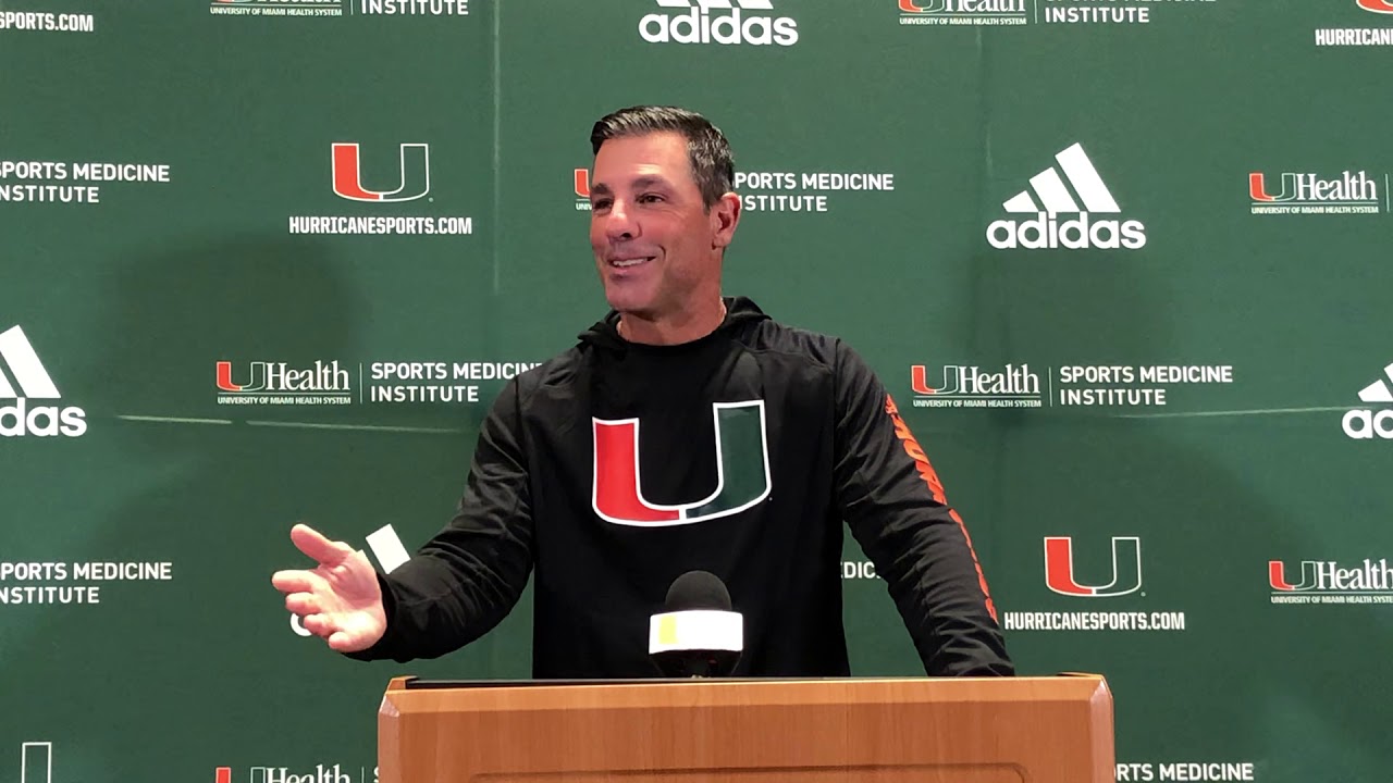 Miami Hurricanes Offensive Coordinator Dan Enos September 16, 2019 ...