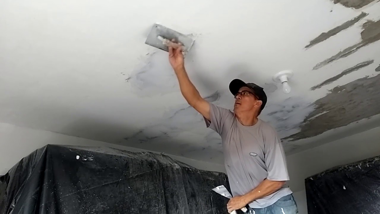 reboco do teto ta caindo , o que fazer - YouTube