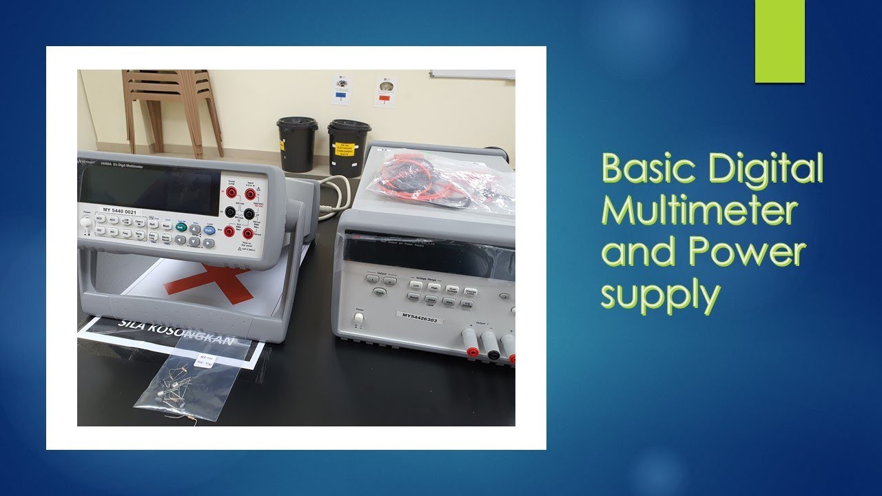Basic Digital Multimeter and Power Supply Substitle - YouTube