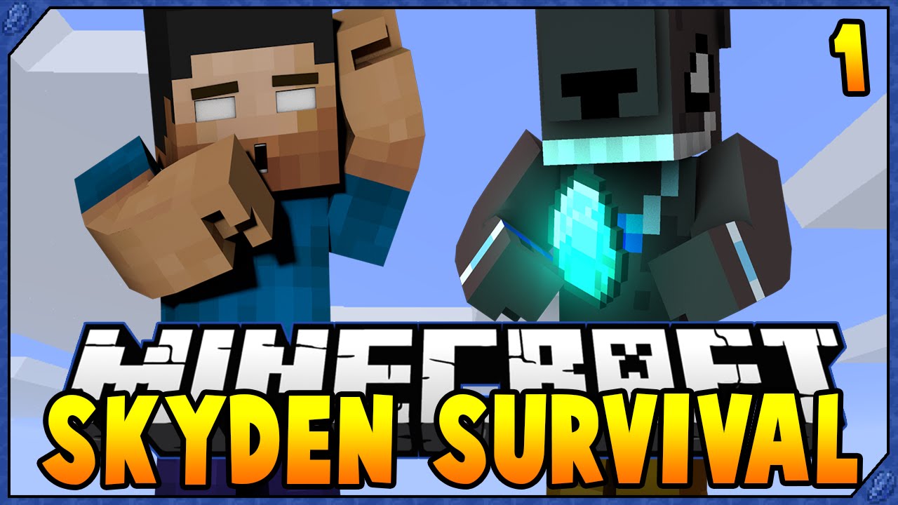 Minecraft SKY DEN SURVIVAL #1 "Our Very First RITE" w/ Taz - YouTube