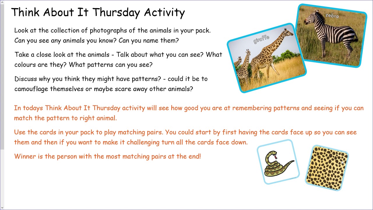 Week 1 Thursday afternoon activity - YouTube