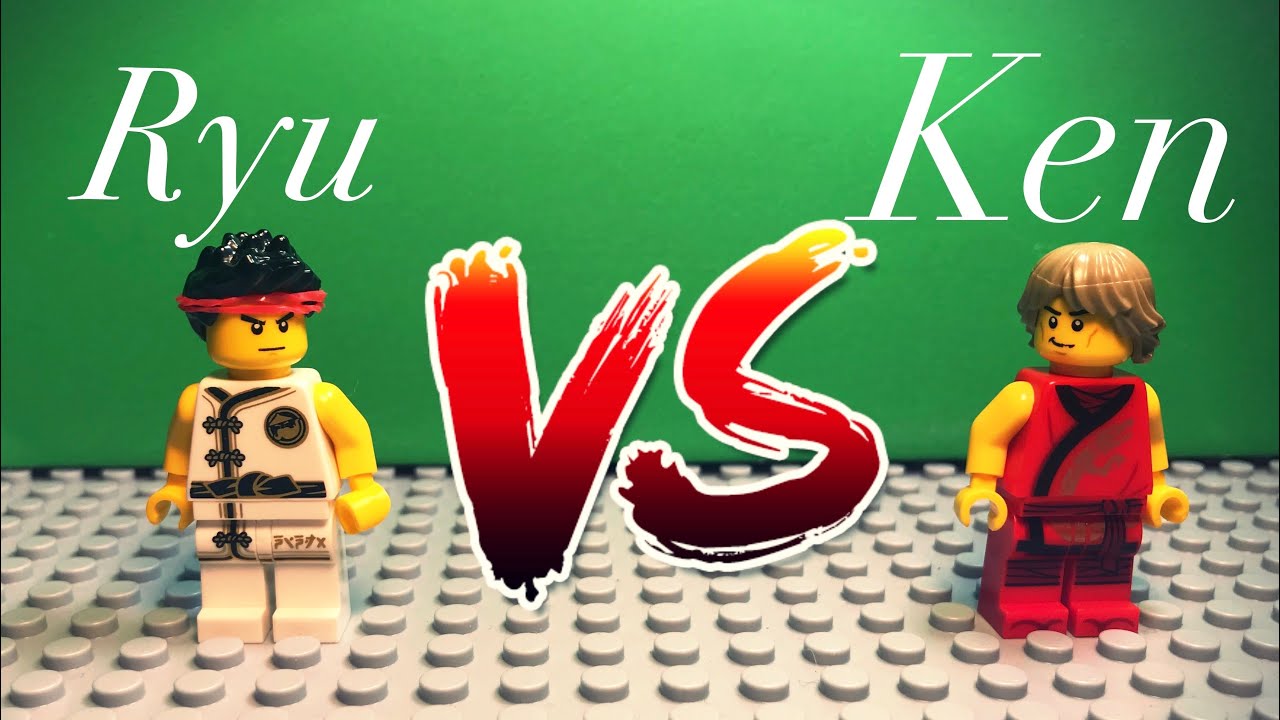 LEGO Street Fighter stop motion Ryu vs Ken - YouTube