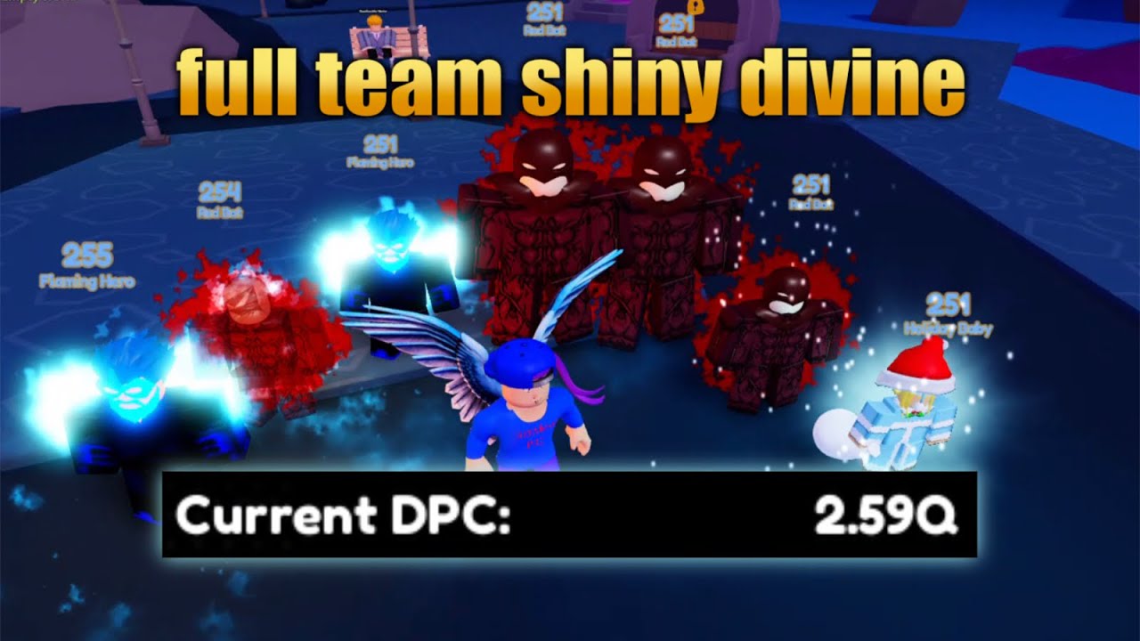 DPC Upgrade (FULL TEAM SHINY DIVINE) |Roblox| Anime Fighters Simulator ...