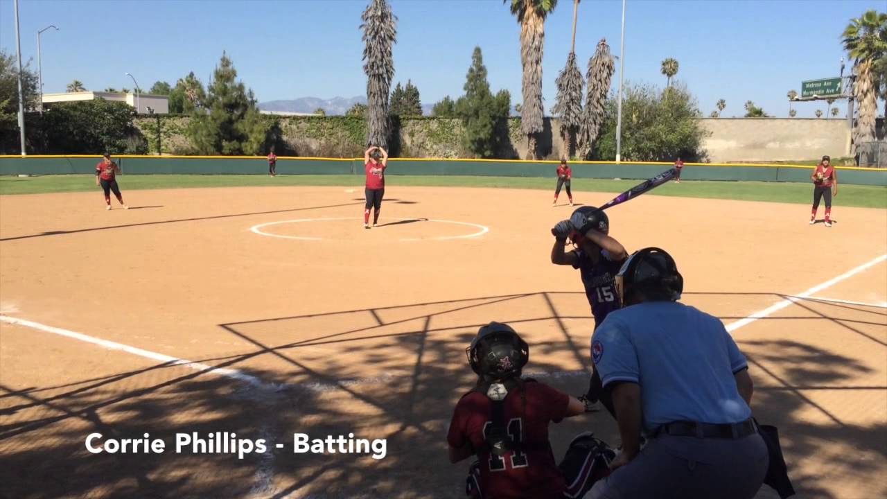Corrie Phillips (2018) Live Softball Video - YouTube