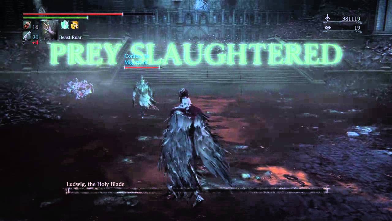 Bloodborne DLC - Boss - Ludwig and getting the Moonlight Greatsword ...