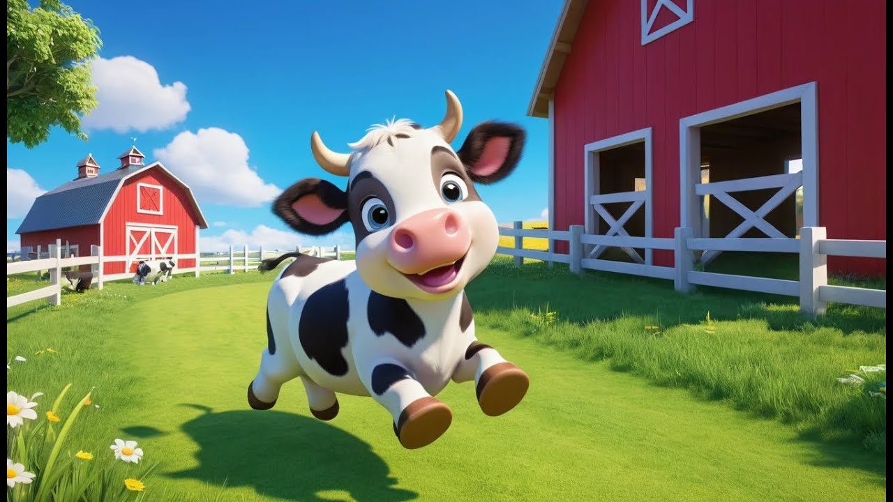 Baby Cow Say Moo Moo Moo | Fun Animal Song for Kids | Cute Nursery ...