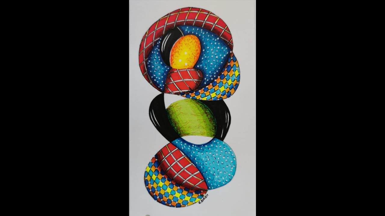 How to draw with simple technique amazing color-drawings. - Charles ...