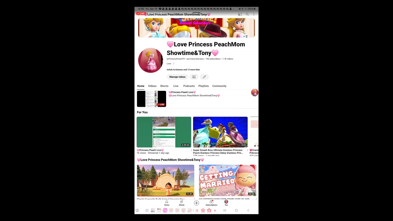 Princess Peach Live🩷 - YouTube