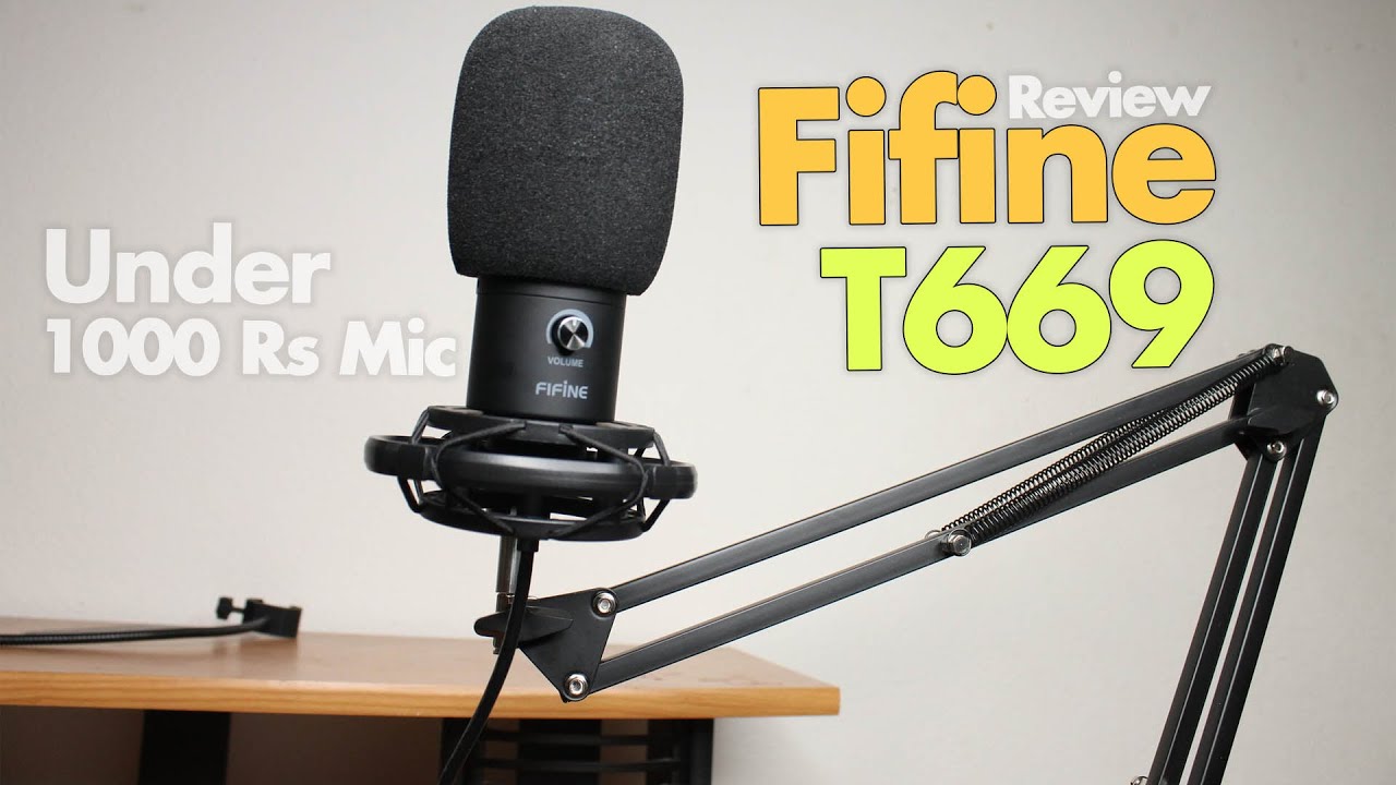 Fifine T669 Condenser USB Microphone Unboxing & Review - With Complete ...