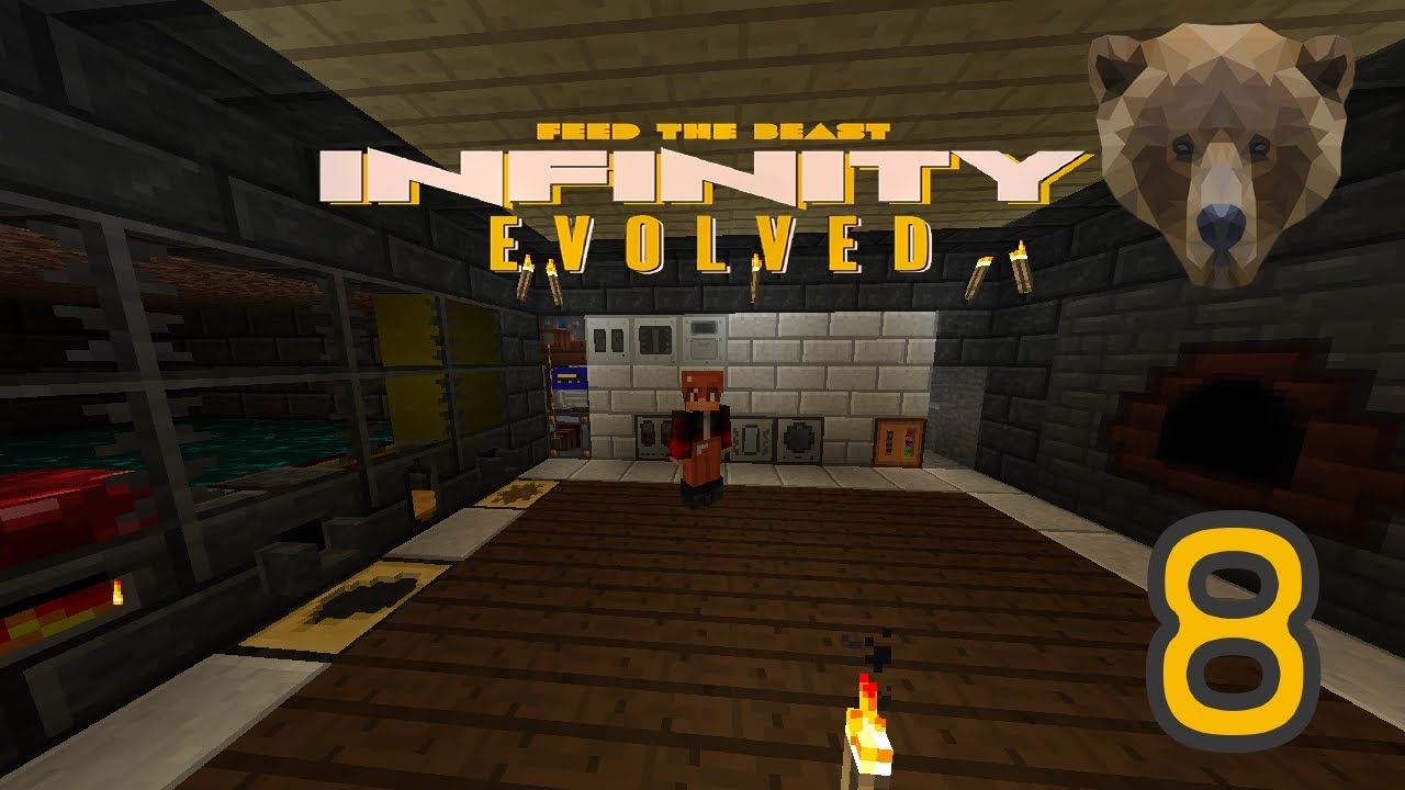 Minecraft: FTB Infinity Evolved EP 8 - MINING LASER!!! - YouTube