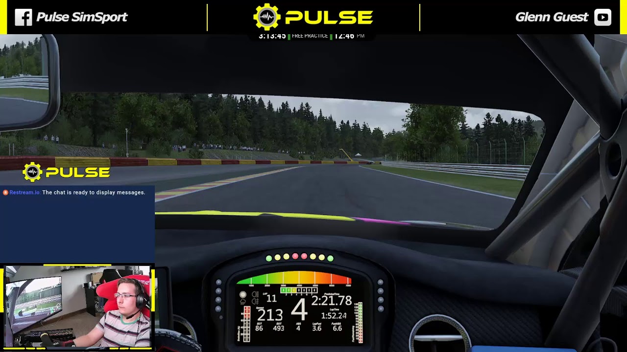 Pulse SimSport | FRT Racing | Round 6 | Spa | Practice - YouTube