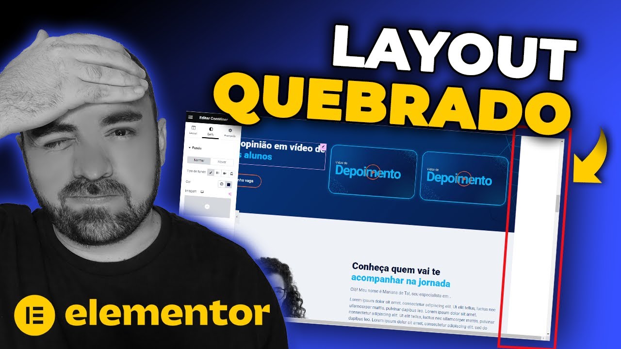 COMO CORRIGIR LAYOUT QUEBRADO DE PÁGINA NO ELEMENTOR #elementor - YouTube
