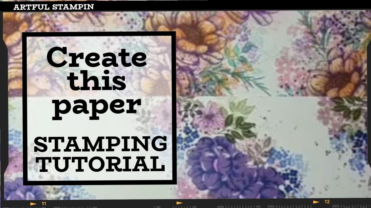 TWO beautiful STAMPED BACKGROUNDS using RETIRED #stampinup stamps # ...