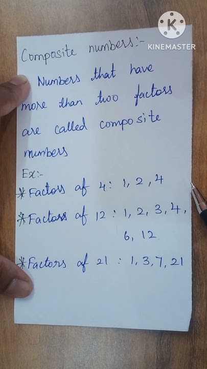 Define Composite Number With Examples - Maths / Factors And Multiples ...
