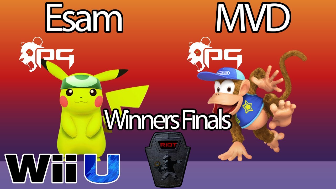 RIOT | Esam (Pikachu) vs MVD (Diddy Kong) | Winners Finals - YouTube
