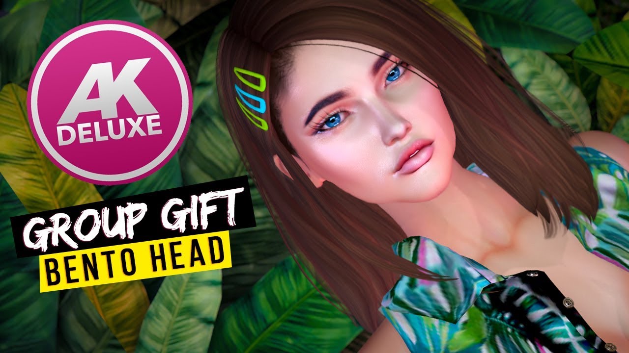 GROUP GIFT AKERUKA BENTO HEAD - Second Life REVIEW - YouTube