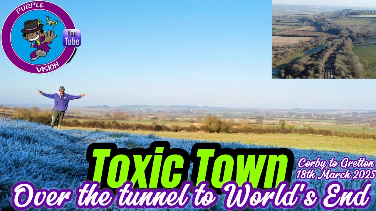 Over the tunnel to Worlds End - Corby "Toxic Town" to Gretton - YouTube