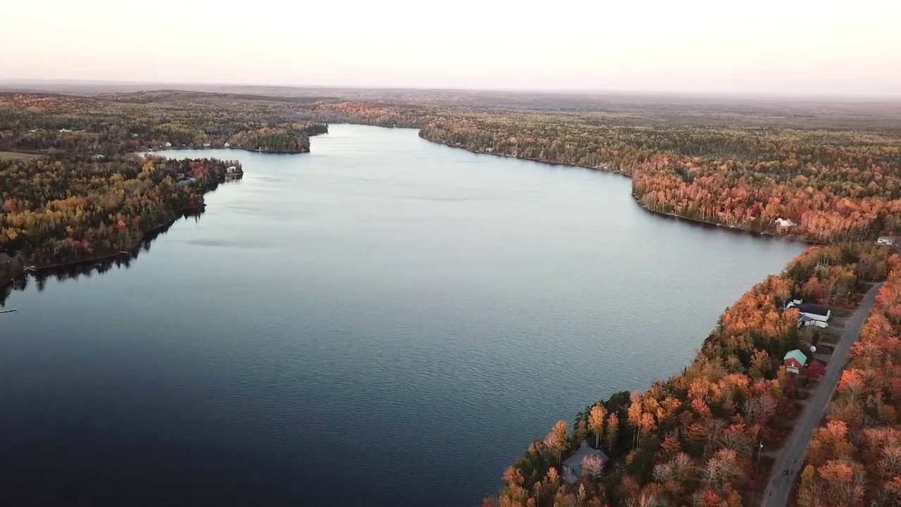 Friday night flyover of Yoho Lake - YouTube