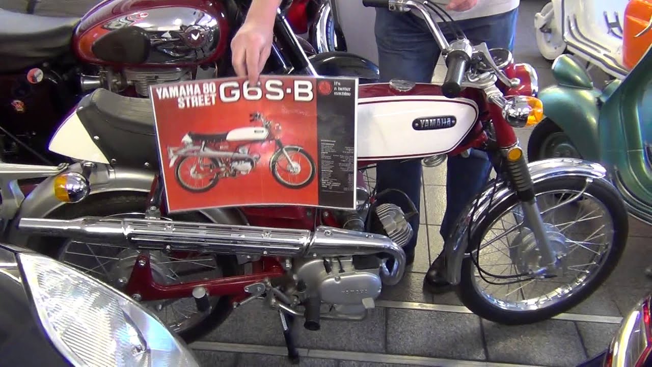 Trojan Cars Classic Yamaha G6S-B 80 street 1970 motorbike - YouTube