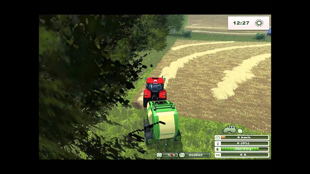 Farma Božice Balíkování slámy - YouTube